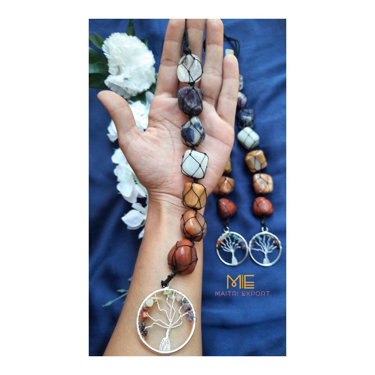 7 Chakra Tumble Tree Of Life Hanger – Maitri Export | Crystals Store